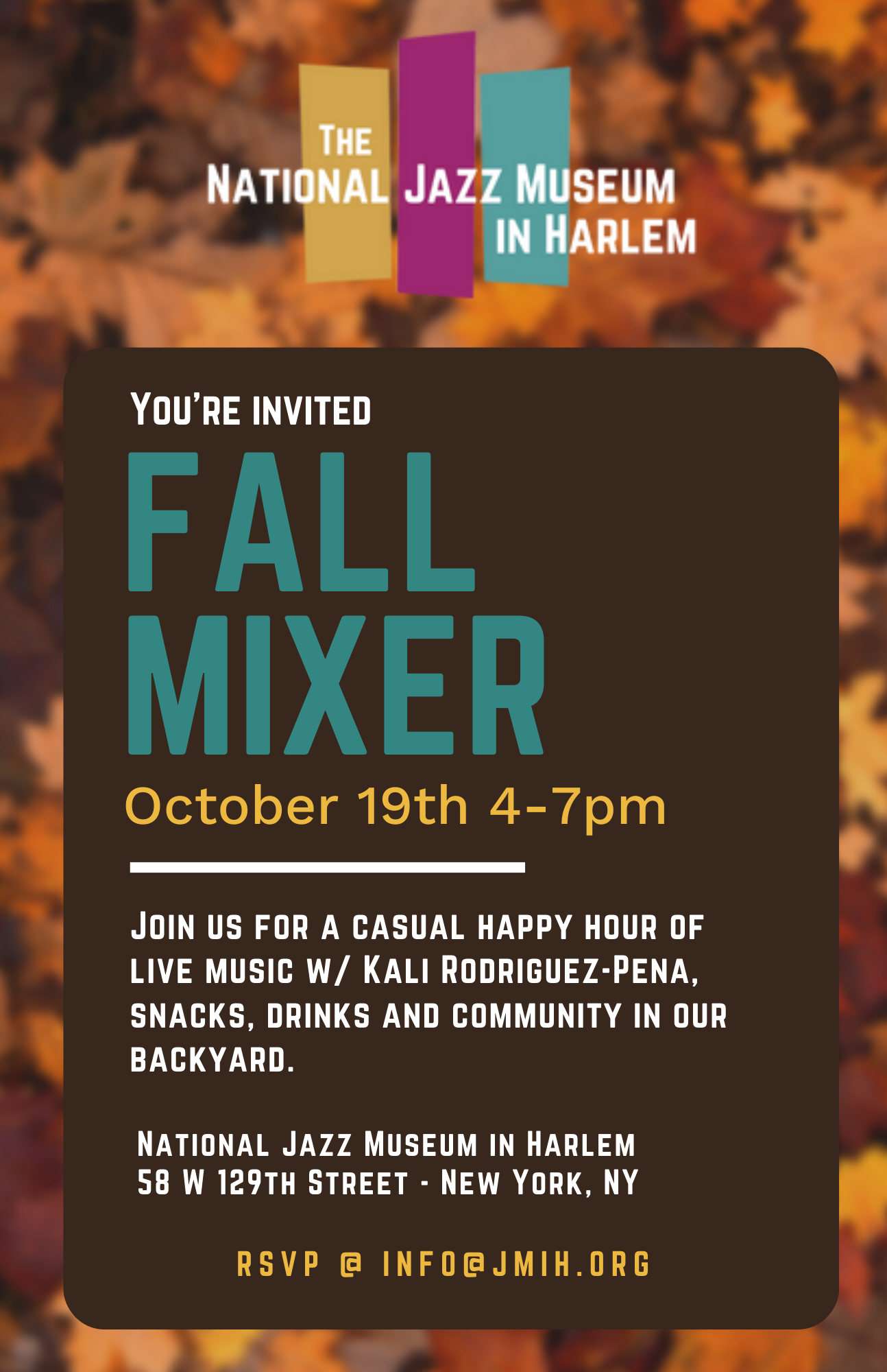 Fall Mixer – National Jazz Museum in Harlem - National Jazz Museum in ...